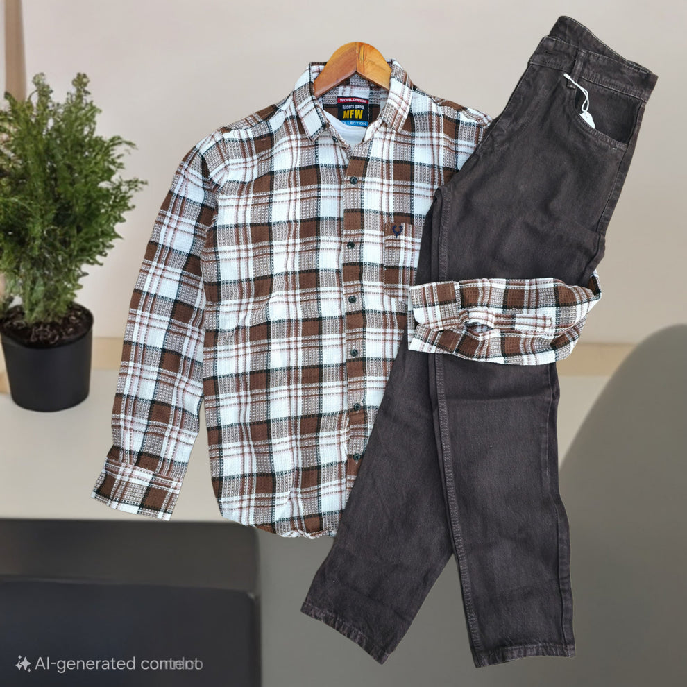 Jute shirts & mom fit jeans pant combo @700 – MensFashionWholesale