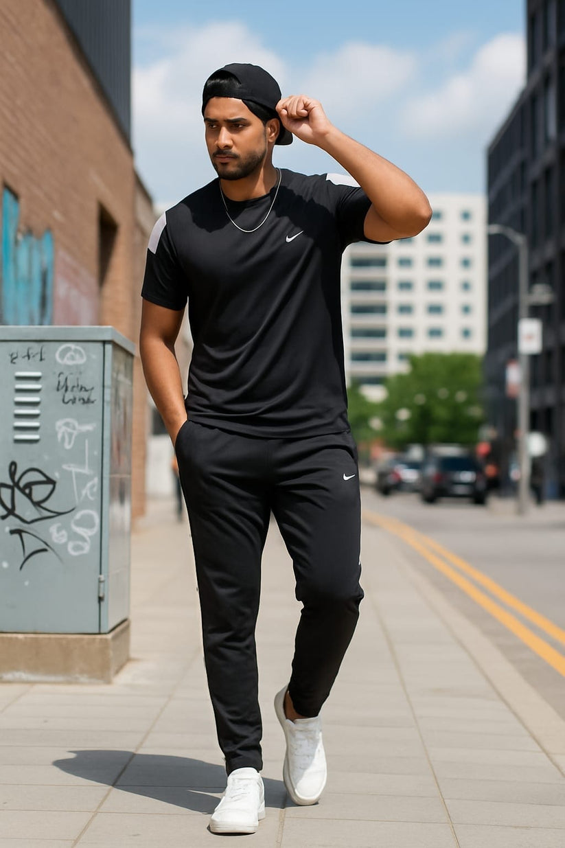 2 in 1 combo Dry fit tshirt & Dry fit track pant combo buy @400 ...