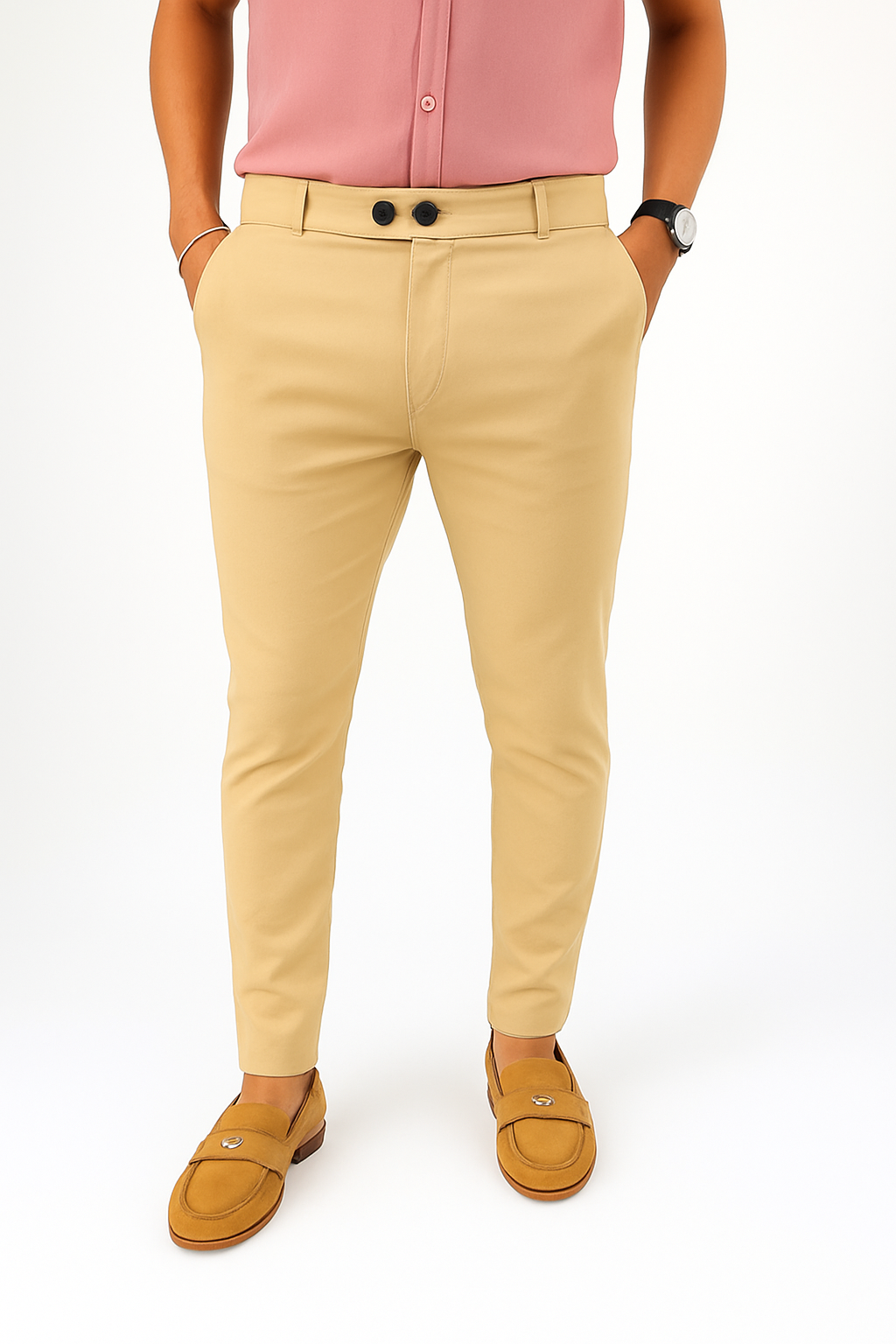 Lycra formal pant buy 4 pcs combo @999 (Sandel color ...