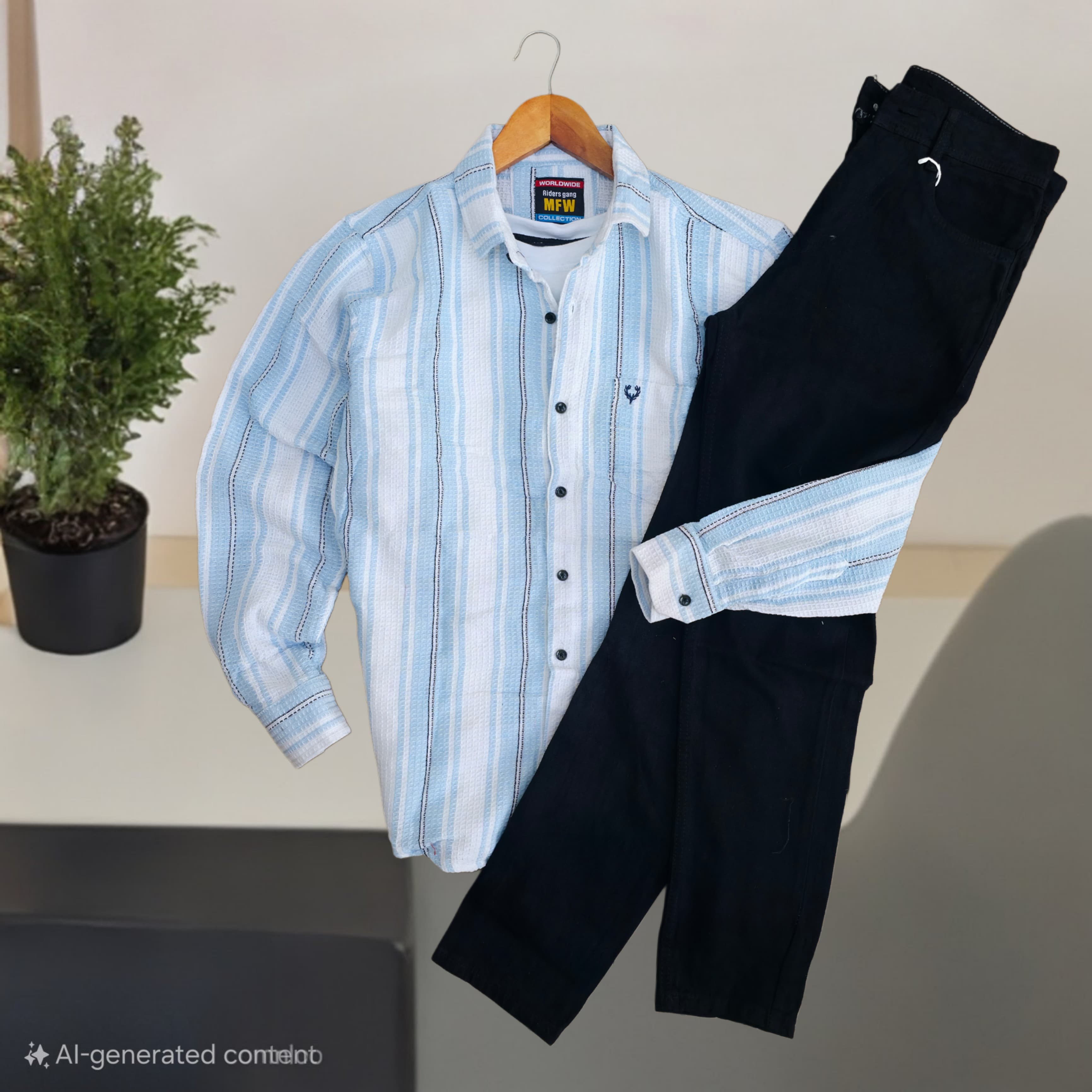 Jute shirts & mom fit jeans pant combo @700 – MensFashionWholesale